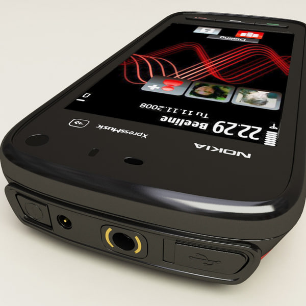 3d model realistic nokia 5800 xpressmusic