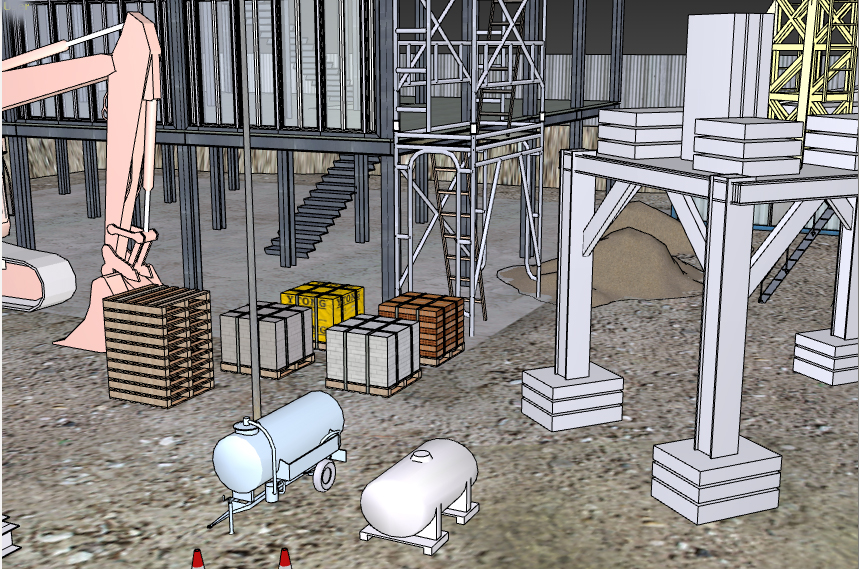 3d construction model