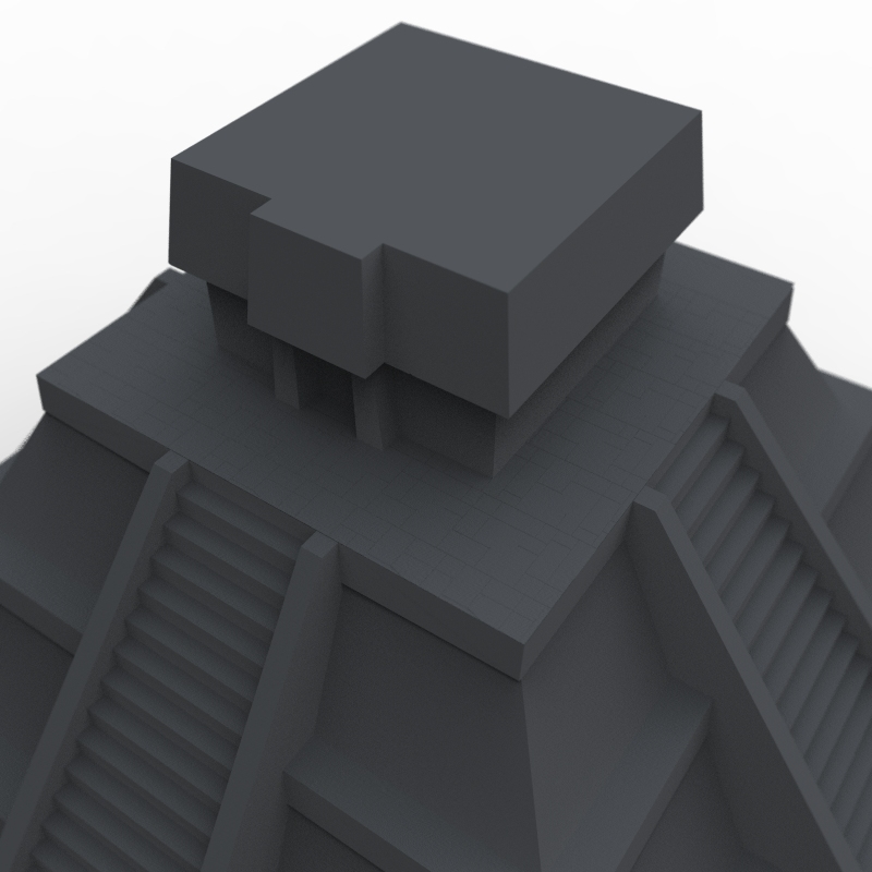 3d model mayan temple