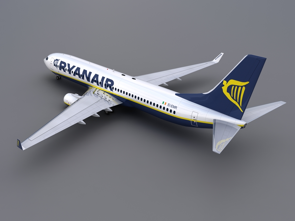 aircraft ryanair 3d model