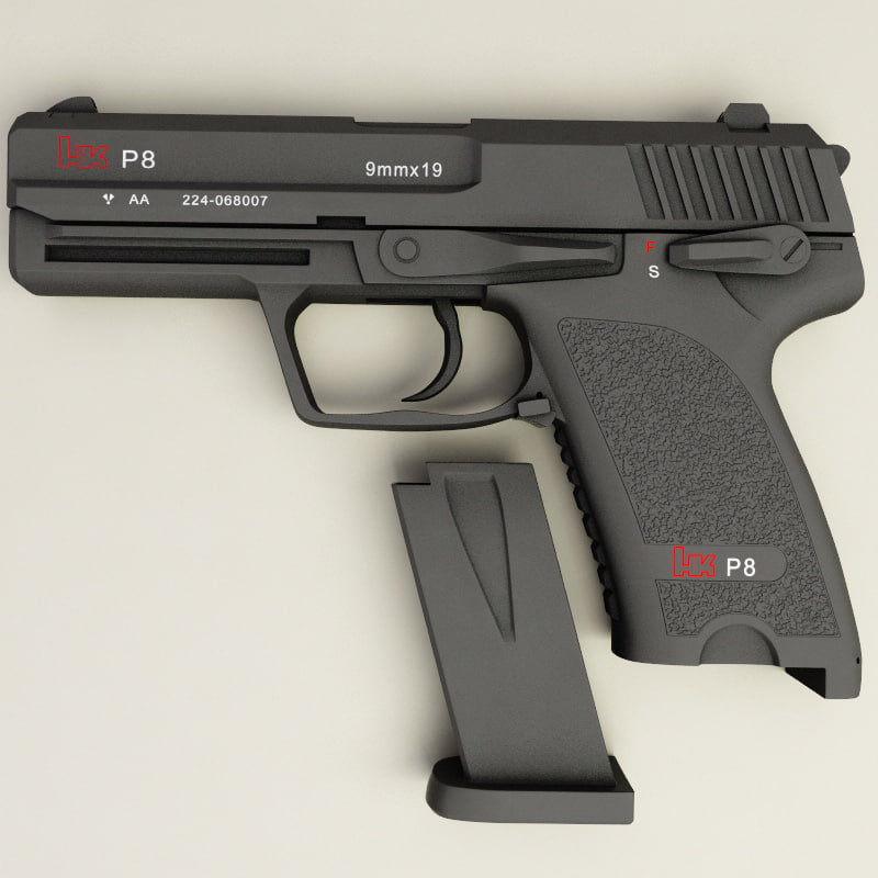 3d model pistols v2