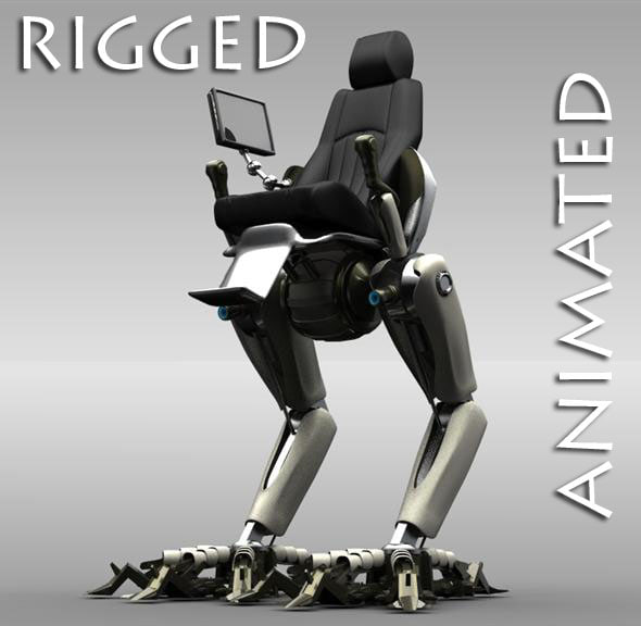 Hi Tech Robot 3d Max