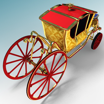 3d circus carriage model