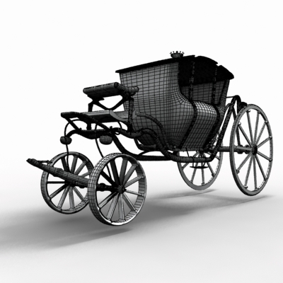 3d circus carriage model