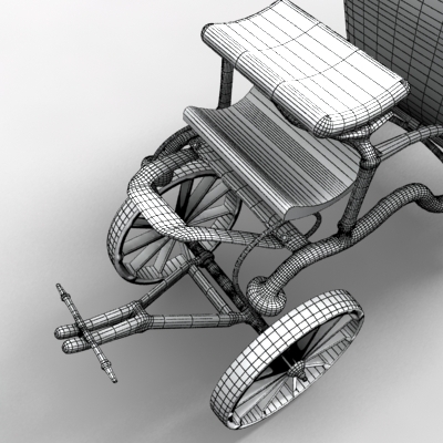 3d circus carriage model