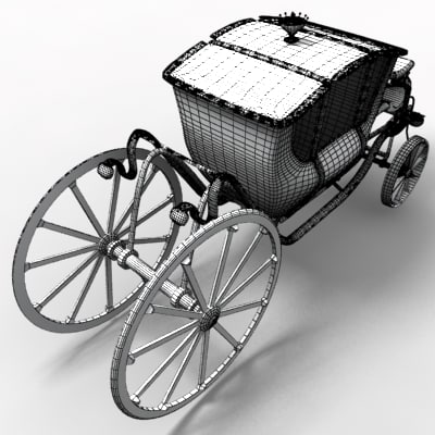 3d circus carriage model