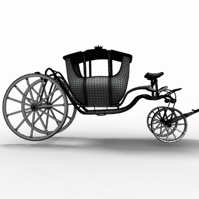 3d circus carriage model