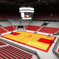 3d model basketball arena