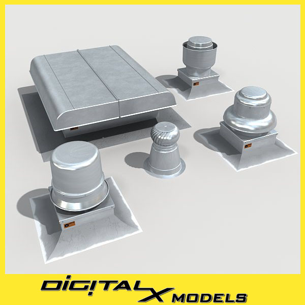 ventilation diffusers 3d model