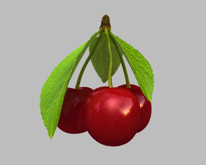 3d photo realistic cherry