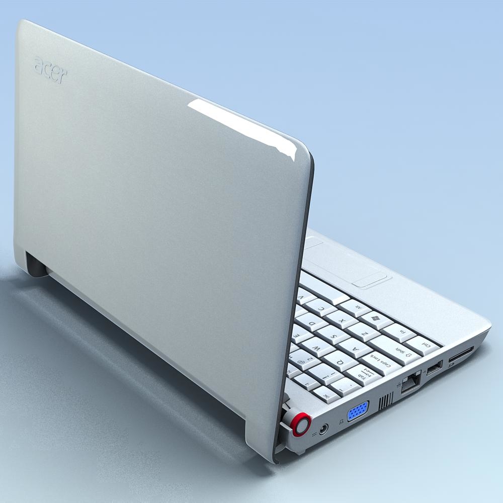 3d model notebook acer aspire aoa150