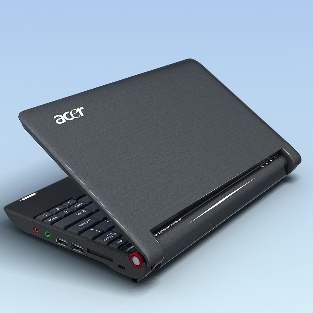 3d model notebook acer aspire aoa150