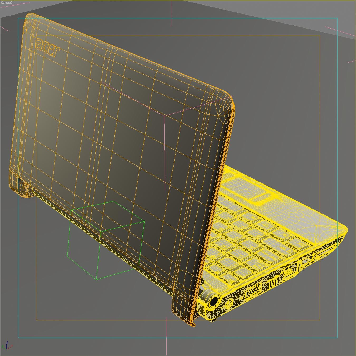 3d model notebook acer aspire aoa150
