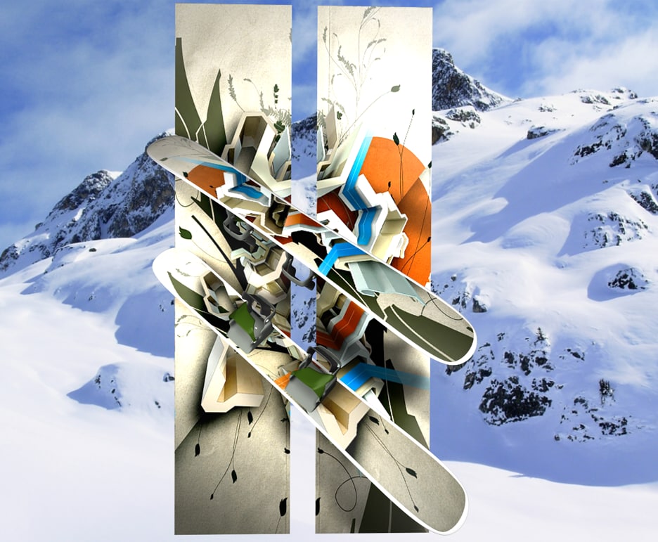 free snowboard studio 3d model