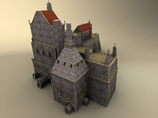 obj medieval castle