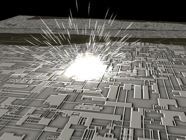 explosion blast 3d model