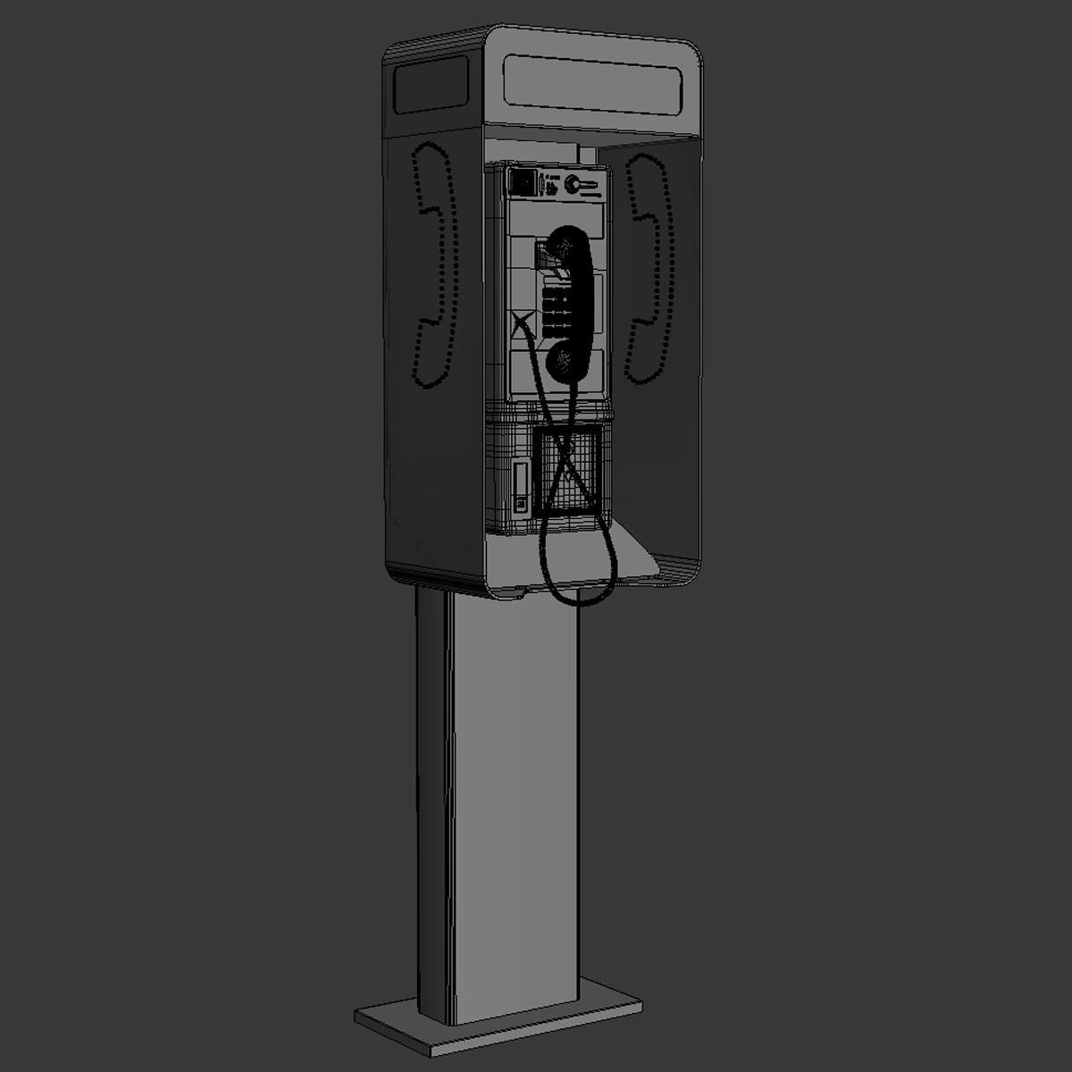 public phone 3d model