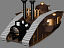 steampunked rhomboid tank 3d obj