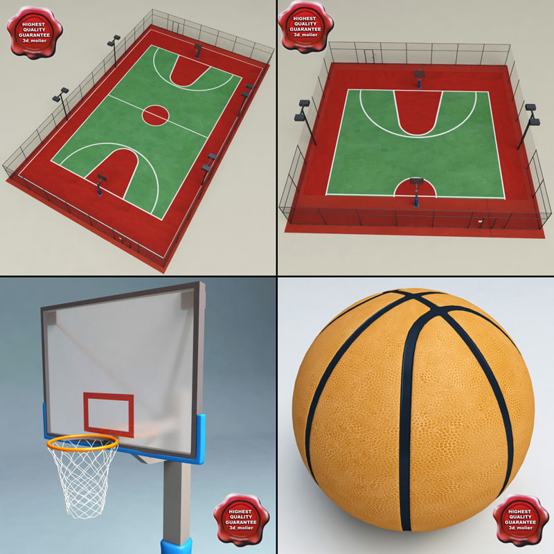 maya basketball modelled