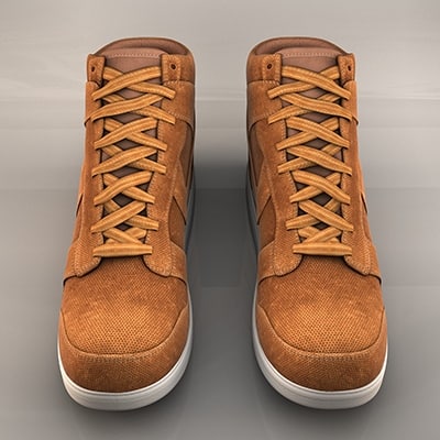 3ds max brown nike boots
