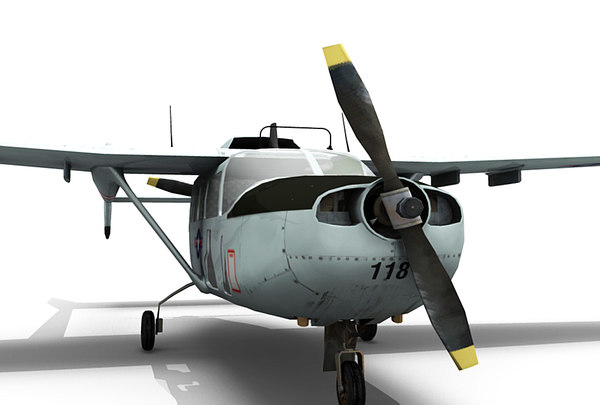 cessna o2-a skymaster 3d max