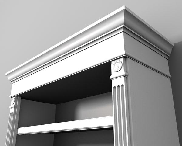 3ds traditional bookcase