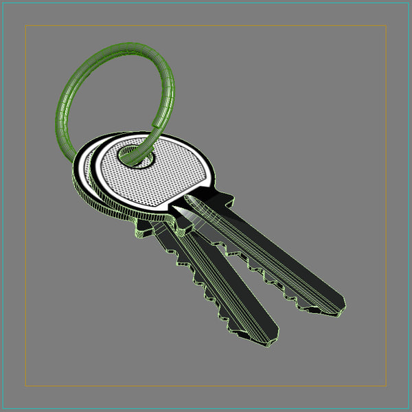 3d model of keys