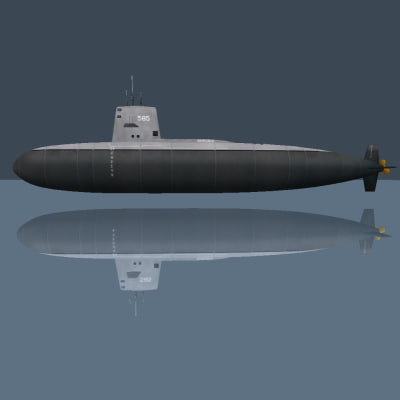 3D модель USS Skipjack (атомная подводная лодка) - TurboSquid 490230
