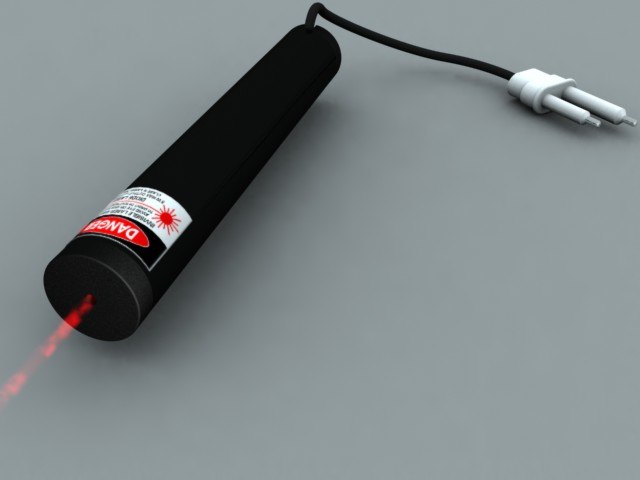 industrial laser 3d model