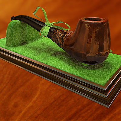 3d model of saint patrick day pipe