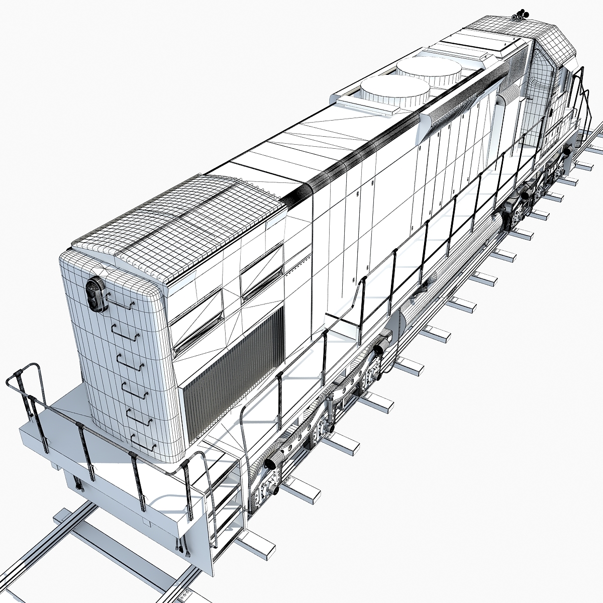 train railway 3d model