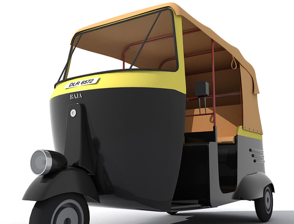 3d auto rickshaw model