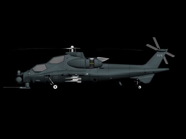 z-10 attack helicopter 3d model