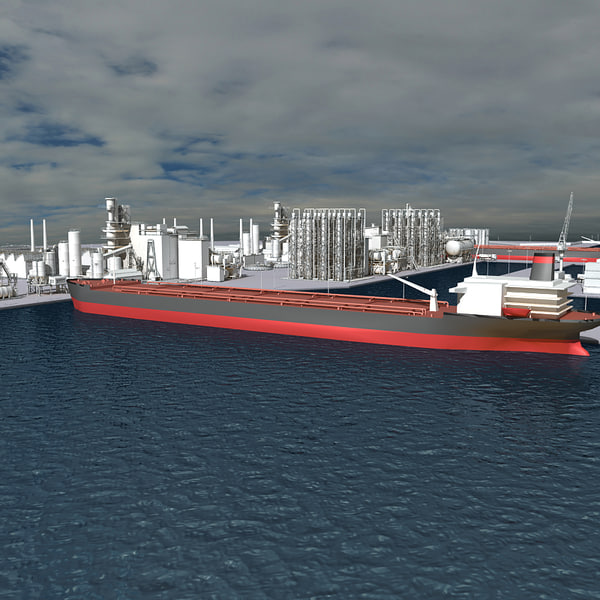 port harbour 3d model