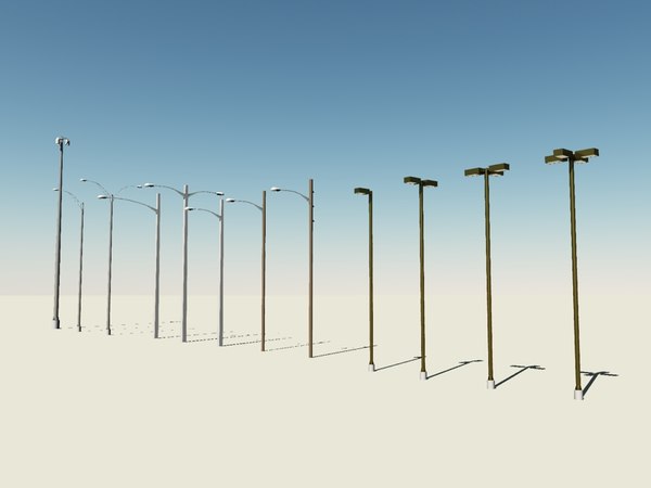 power utility poles 3d 3ds