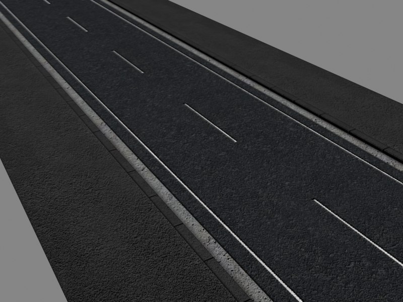 3d model of city road