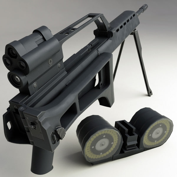 3d model realistic mg36