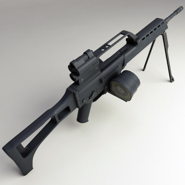 3d model realistic mg36