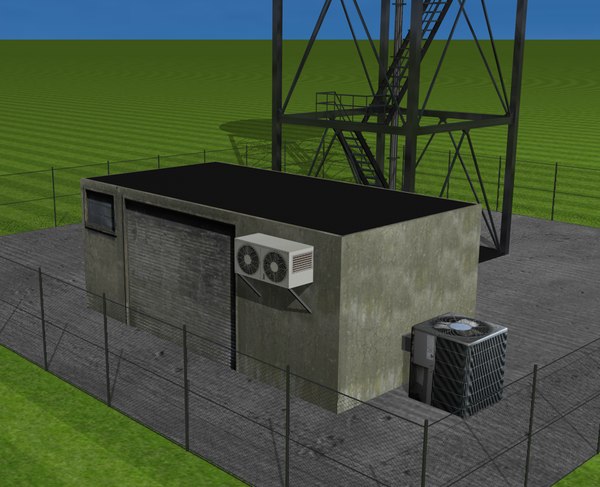 3d weather doppler radar tower model