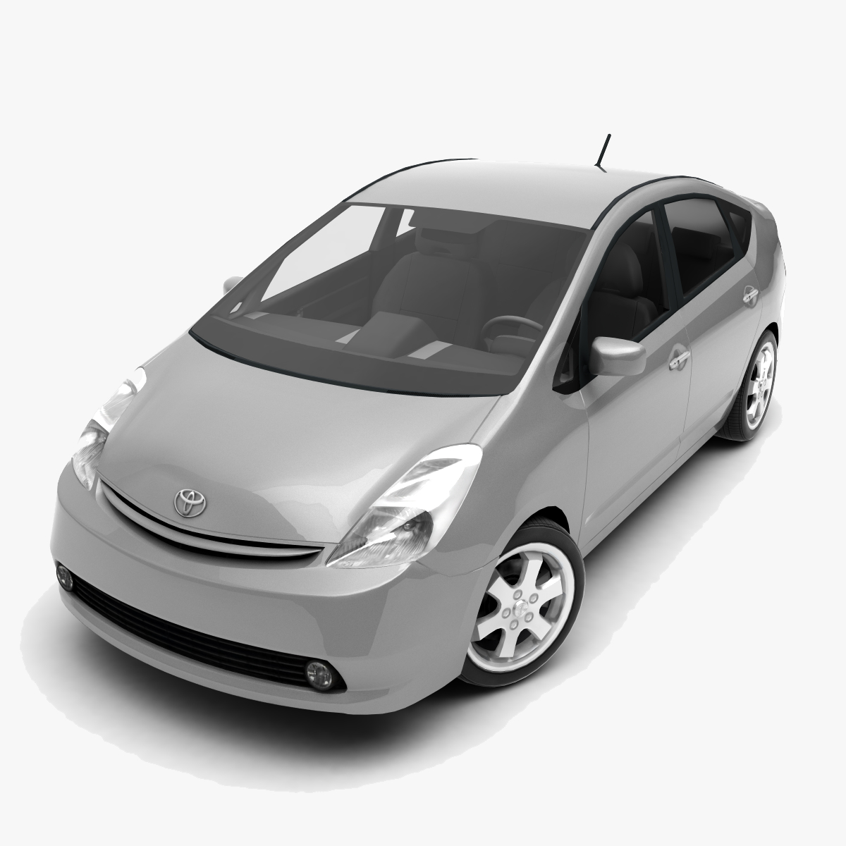 3d toyota prius 6 cars model
