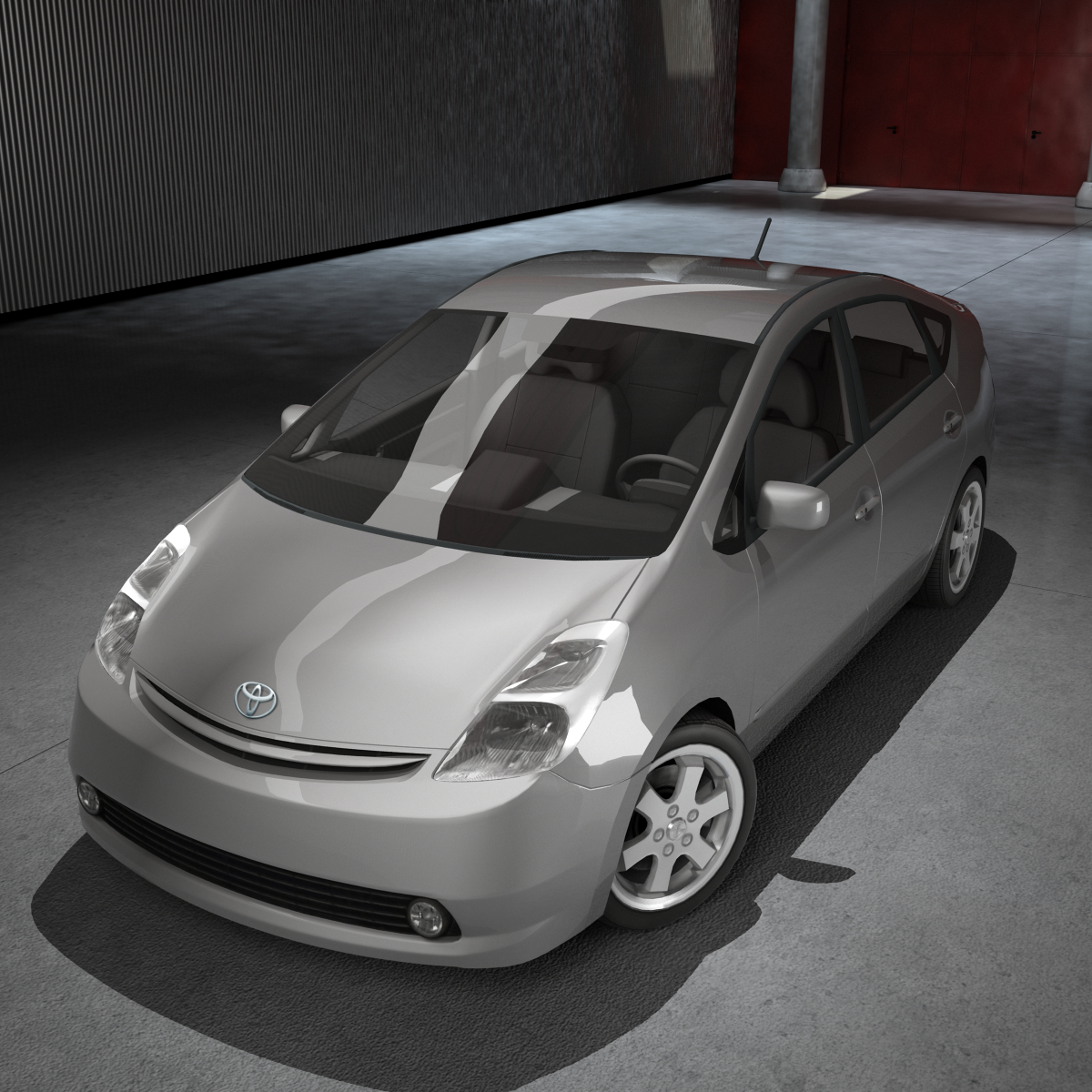 3d toyota prius 6 cars model