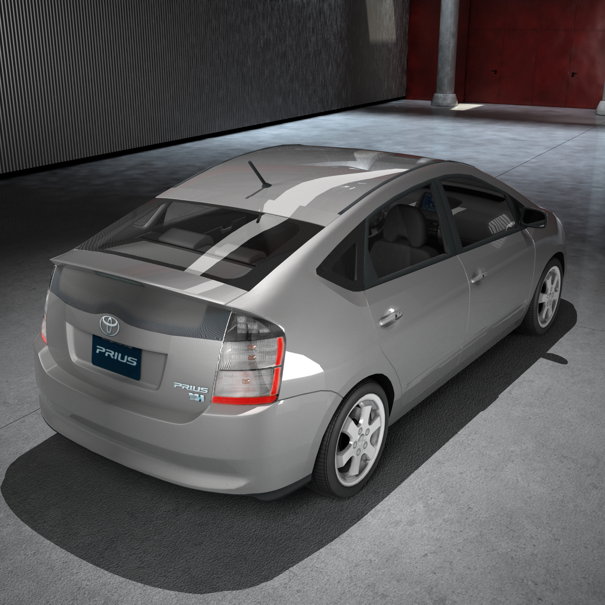 3d toyota prius 6 cars model