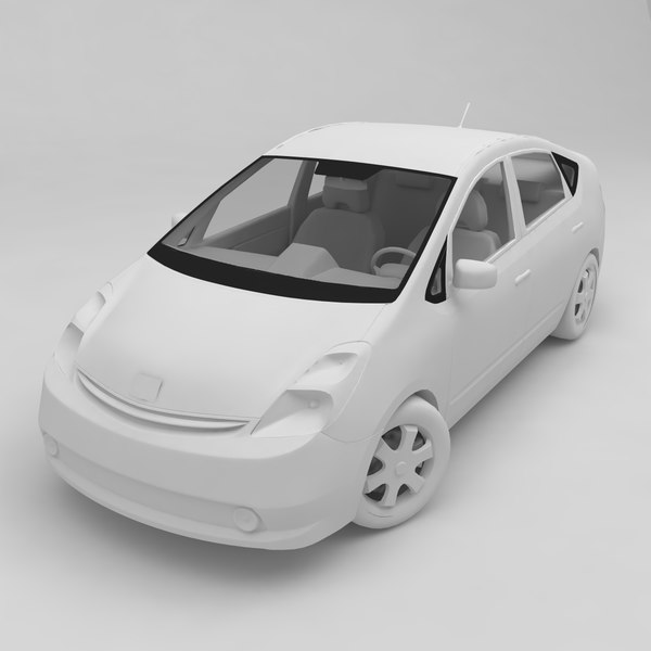 3d toyota prius 6 cars model
