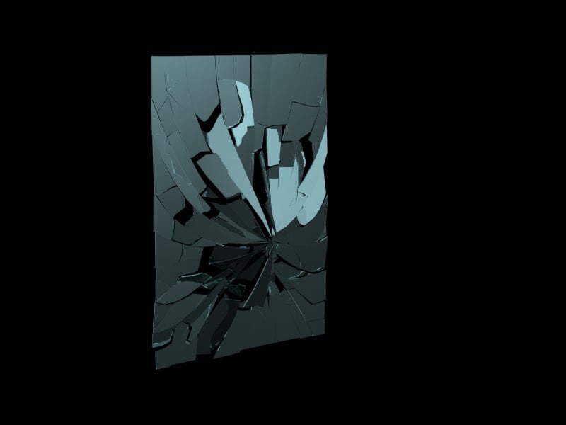 breaking window glass animation 3ds