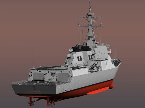 3d korea kdx-iii destroyer model