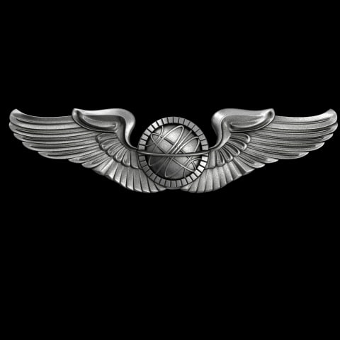 3d usaf navigator badge forces model
