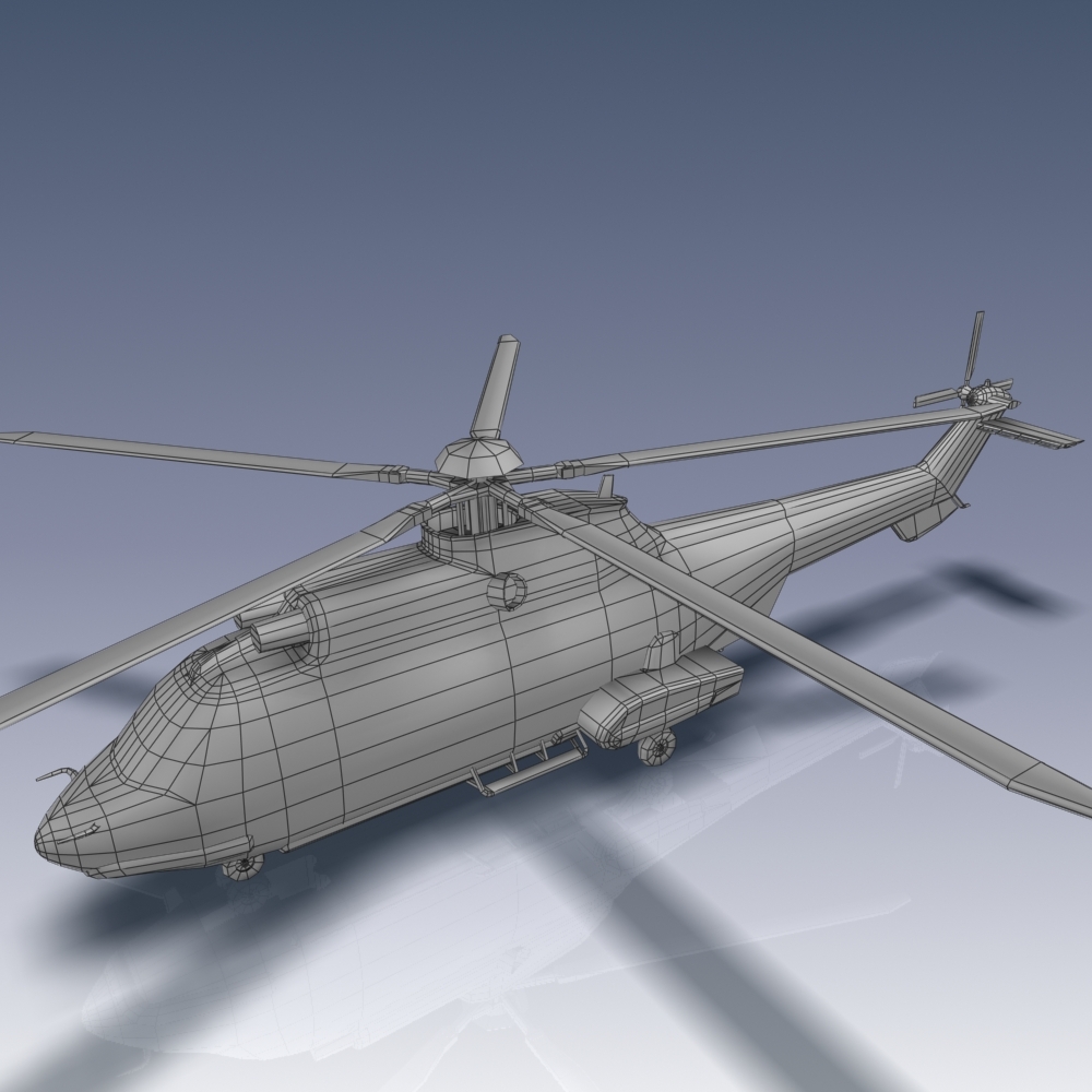3d model eurocopter ec 225
