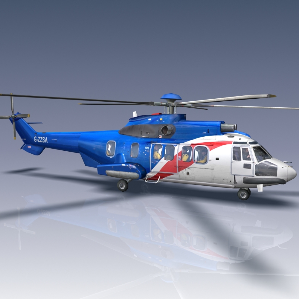 3d model eurocopter ec 225