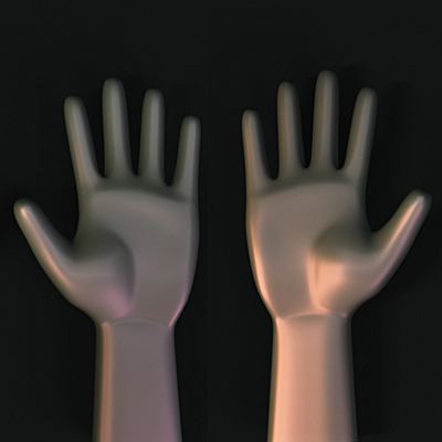 hands mesh obj