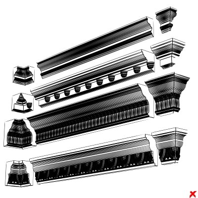 cornice 3d model